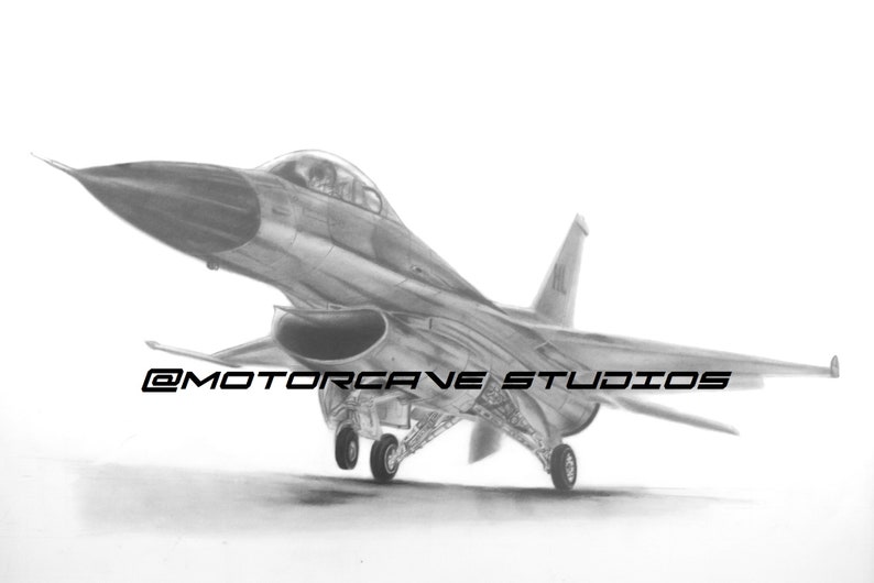 US Air Force F-16 Falcon Aviation Art - Etsy