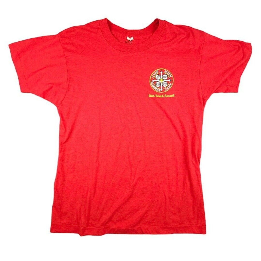 Vintage Camp Hook Summer Camp T Shirt Mens Size Medium 80s Boy Scouts ...