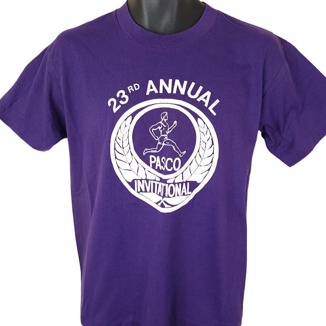 Pasco Invitational Track Meet T Shirt Vintage 80s 23rd Annual Made in ...