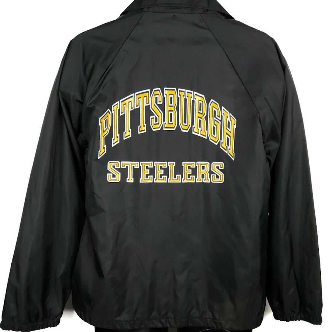 Pittsburgh Steelers Chalk Line Coach Jacket Vintage 80s Windbreaker NFL ...