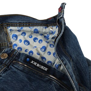 Vintage Joe Boxer Baggy Jeans Mens Size 40 Y2K Alice in Wonderland ...