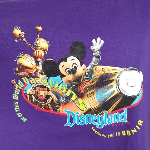 Mickey Mouse Tomorrowland T Shirt Vintage 90s Disneyl… - Gem