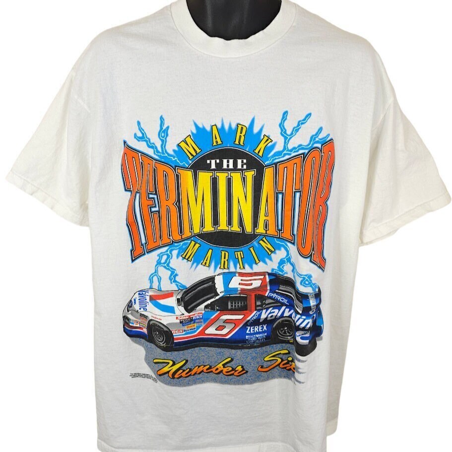 Vintage NASCAR Racing T Shirt Mens Size XL Mark Martin Roush Racing ...