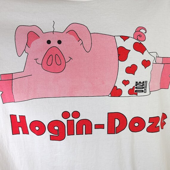 Hogin Doze T Shirt Vintage 80s 90s Sleep Tee Pig Hog … - Gem