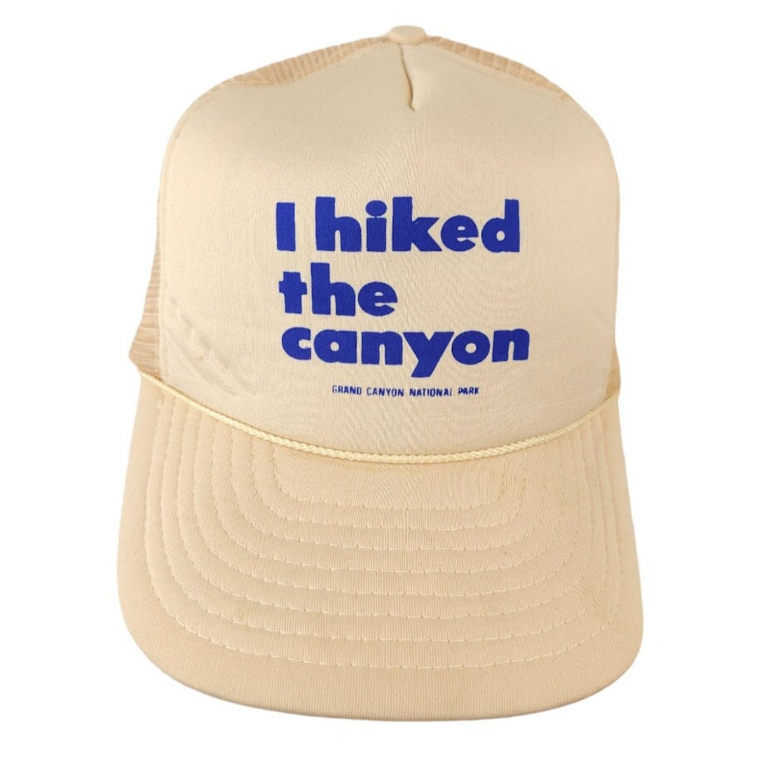 Hike the Grand Canyon Trucker Hat Mens One Size Vintage 80s Snapback ...