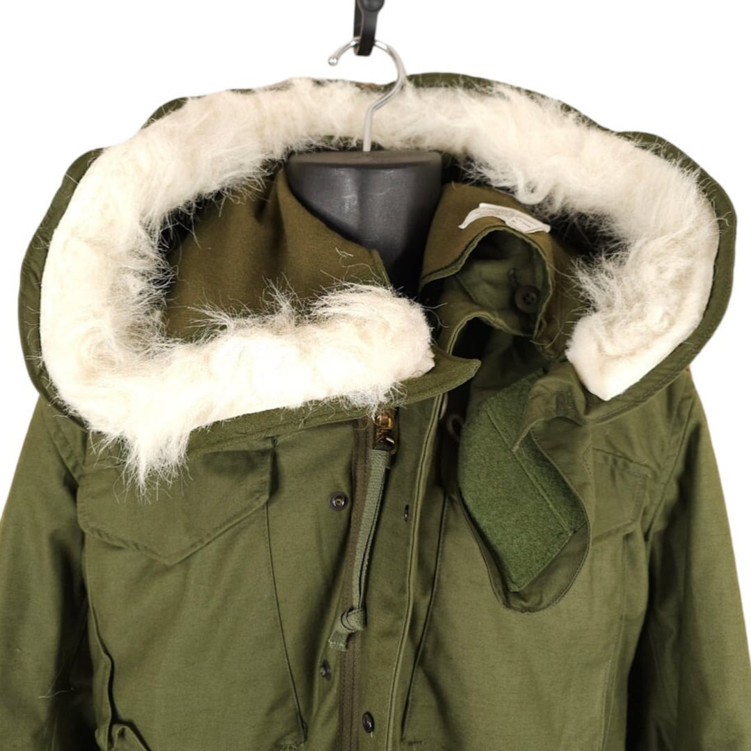Vintage M65 Cold Weather Field Jacket Mens Size Small Green 80s Fur ...