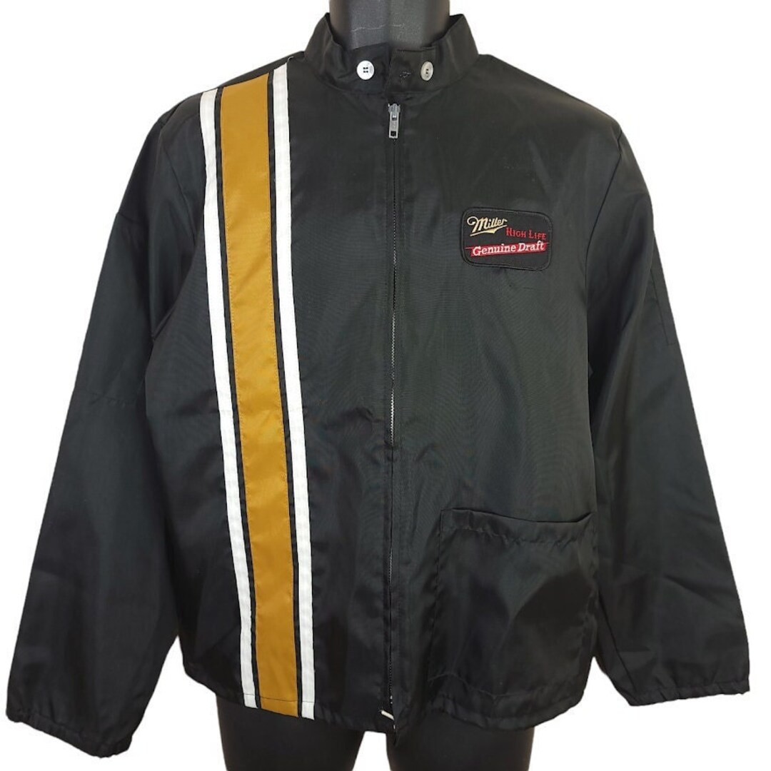 Miller High Life Racing Jacket Vintage 70s KG Raceway Eagle River ...