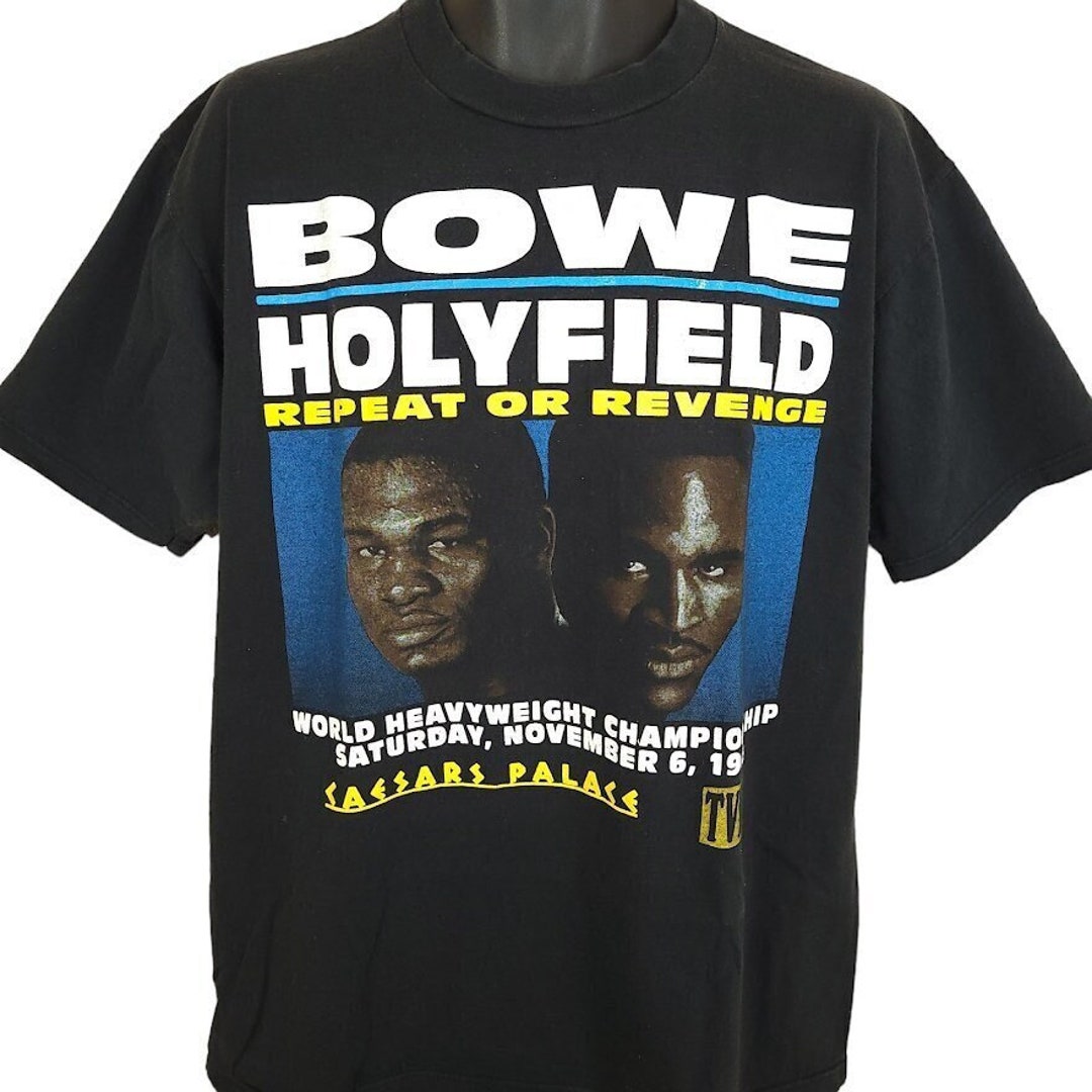 Evander Holyfield Riddick Bowe II Fight T Shirt Vintage 90s 1993 Boxing ...