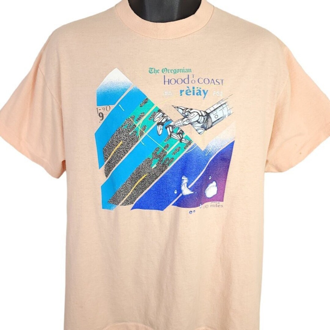 Hood to Coast Relay T Shirt Vintage 90s 1990 Running Race Oregon Made ...
