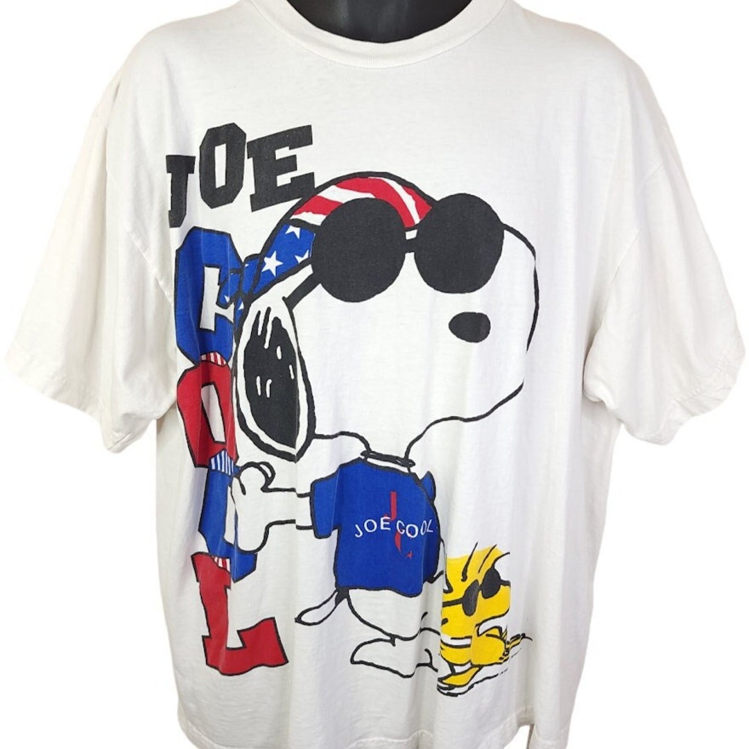 Snoopy Joe Cool T Shirt Vintage 90s Woodstock Peanuts Mega - Etsy