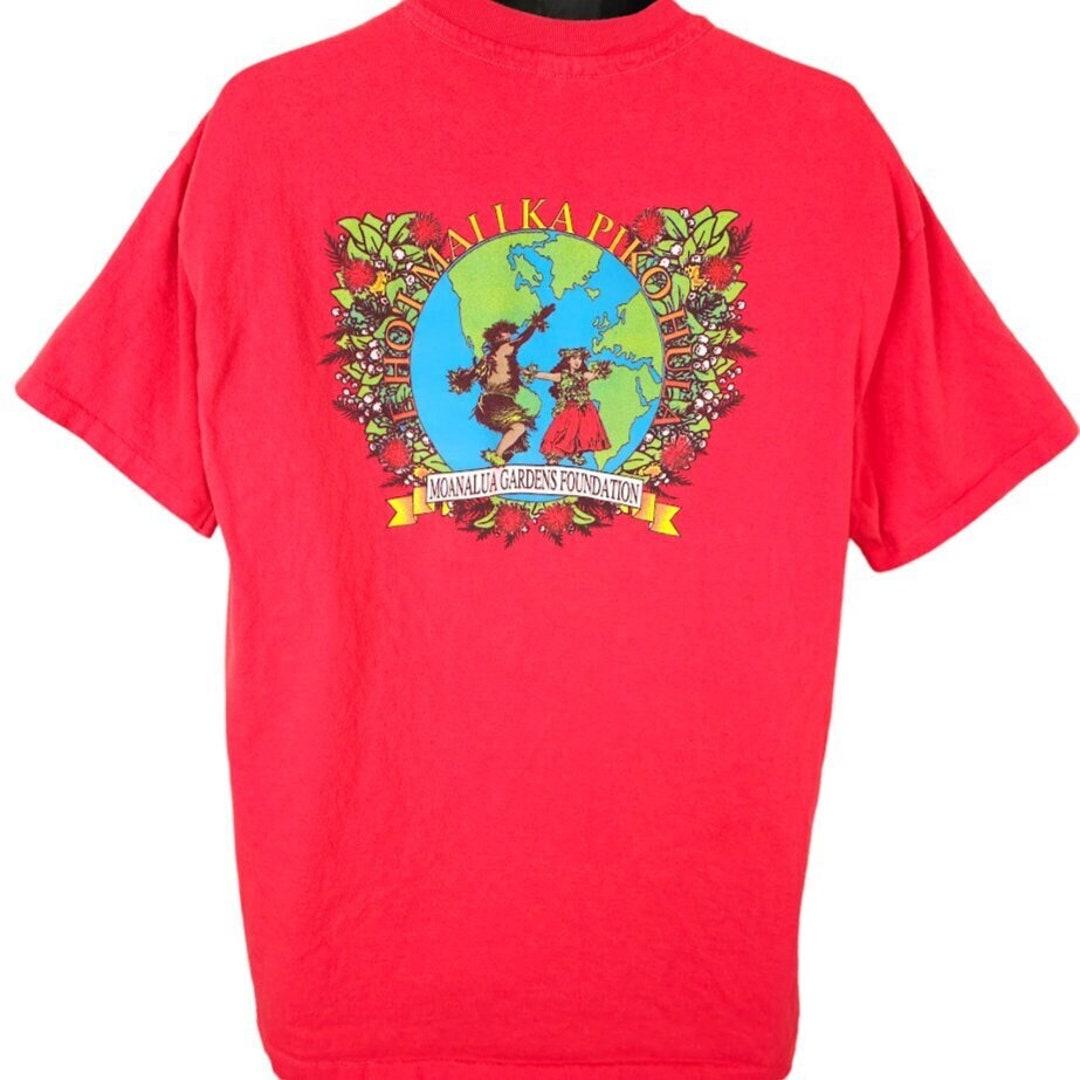 Hula Festival T Shirt Vintage 90s Ehoi Maiika Piko Moanalua Gardens ...