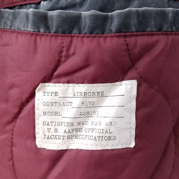 Mad Max Airborne Bomber Jacket Vintage 80s US AAFES M… - Gem