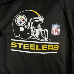 Pittsburgh Steelers Chalk Line Coach Jacket Vintage 80s Windbreaker NFL ...