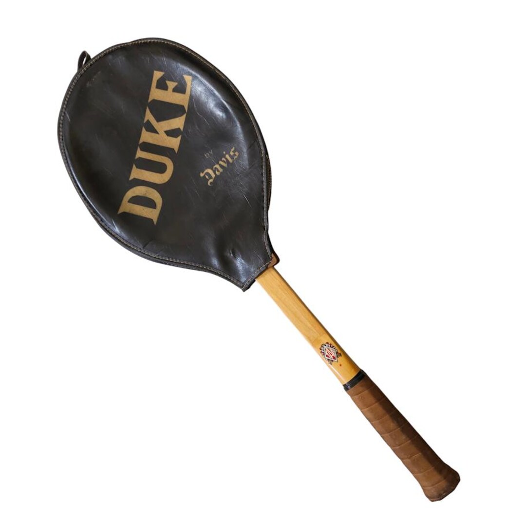 Vintage Davis Duke Tennis Racquet 70s Tad L4 Custom Wooden Made in USA ...