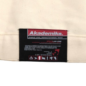 Vintage Akademiks Denim Jacket Mens Size XL Cream Y2K Oversized ...