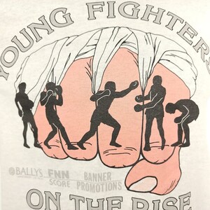 Young Fighters Ballys Boxing T Shirt Vintage 80s on the Rise 50/50 Made ...