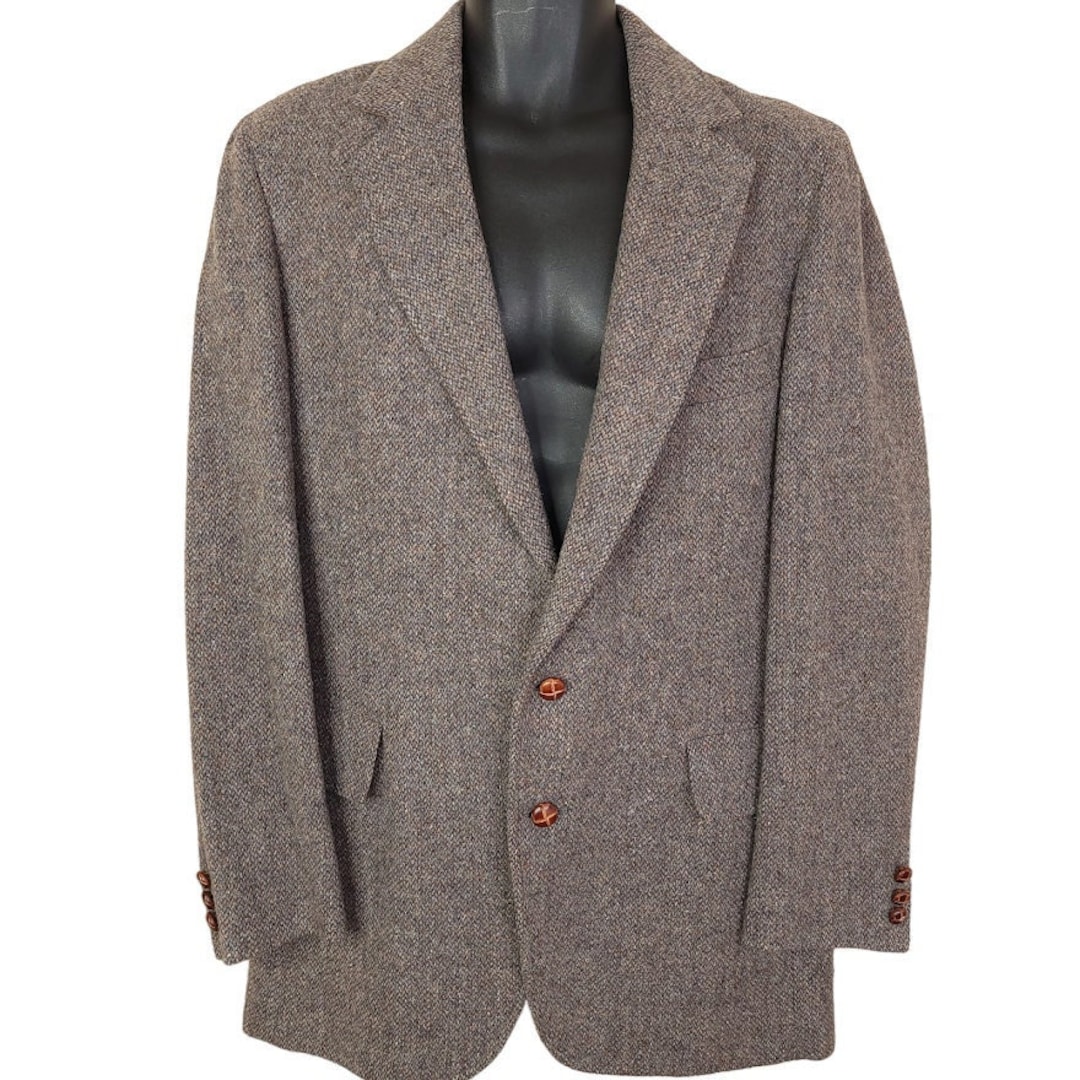 Pendleton Wool Tweed Blazer Vintage 60s 70s Sportscoat Jacket Made in ...
