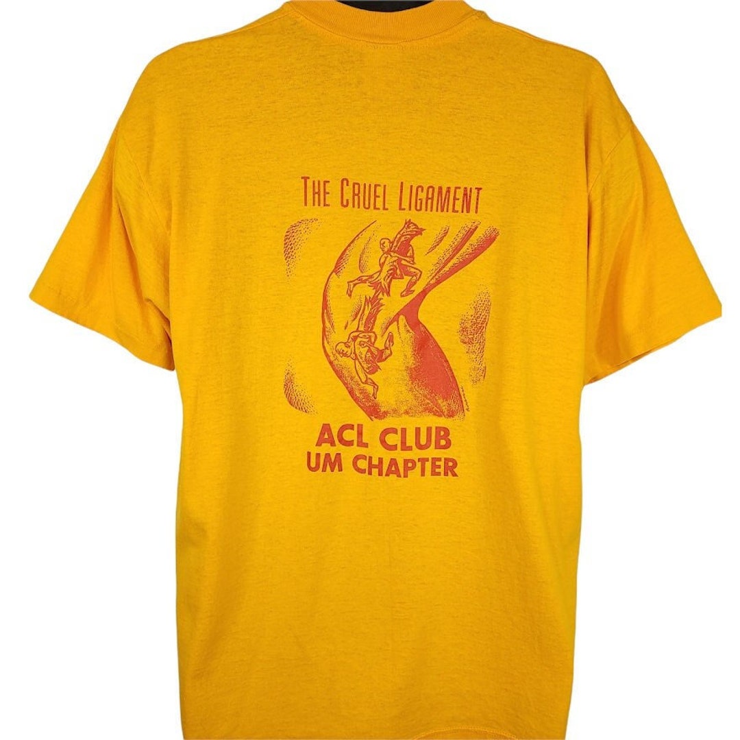 The Cruel Ligament T Shirt Vintage 80s ACL Club Knee Injury 50/50 Made ...