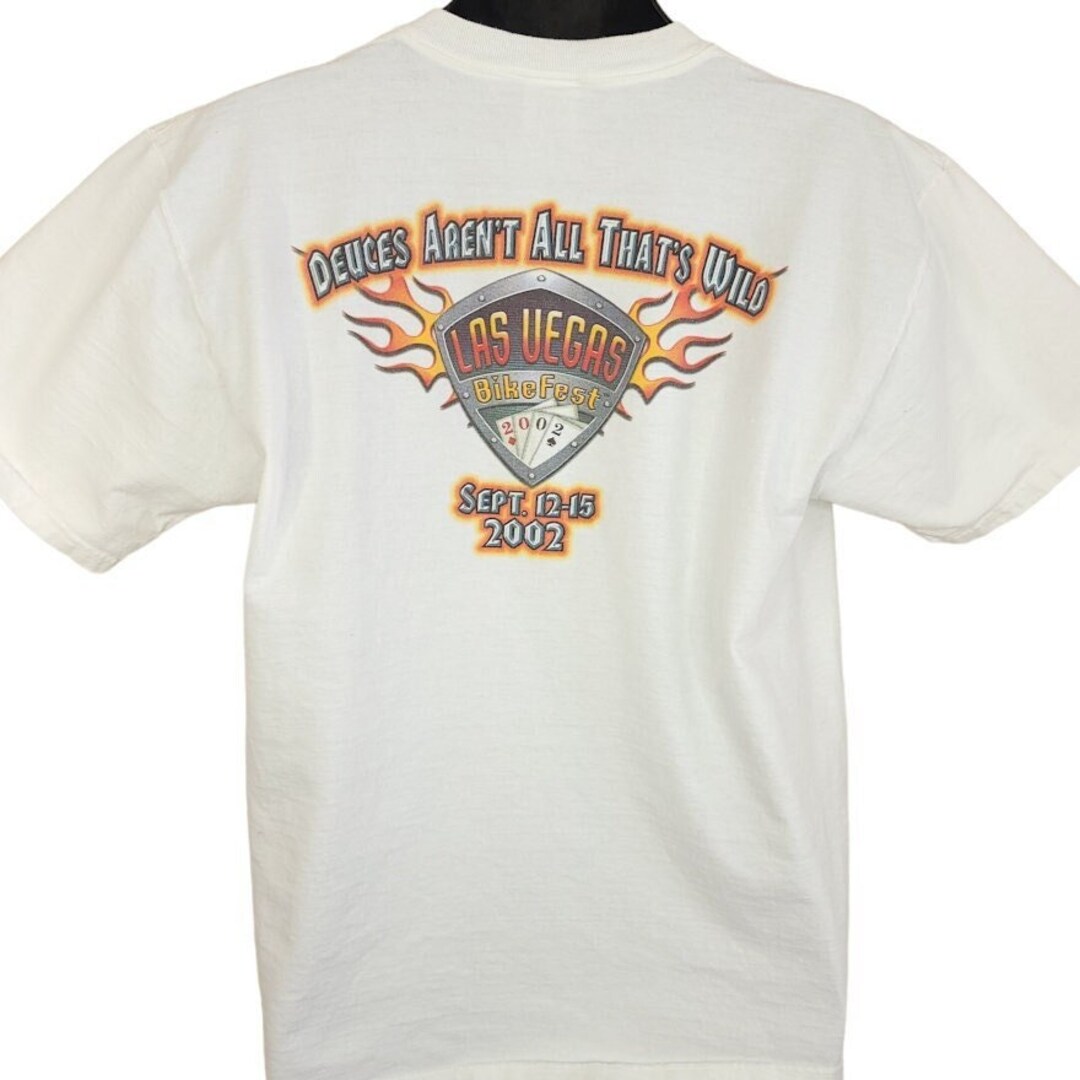 Las Vegas Bike Fest T Shirt Vintage Y2K 2002 Deuces Wild Motorcycle ...