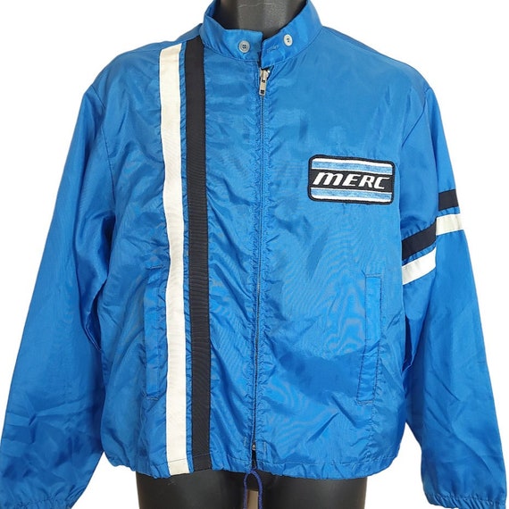 Merc Racing Jacket Vintage 70s Swingster Striped Made… - Gem