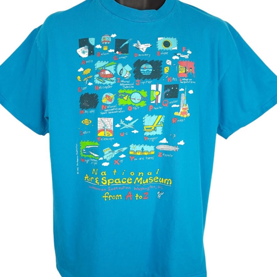 National Air & Space Museum T Shirt Vintage 90s Smithsonian Institution ...