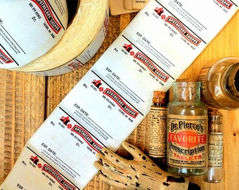 Vintage Pharmacy Prescription Labels Printable Vintage Apothecary ...