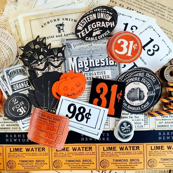 Halloween Ephemera - Etsy