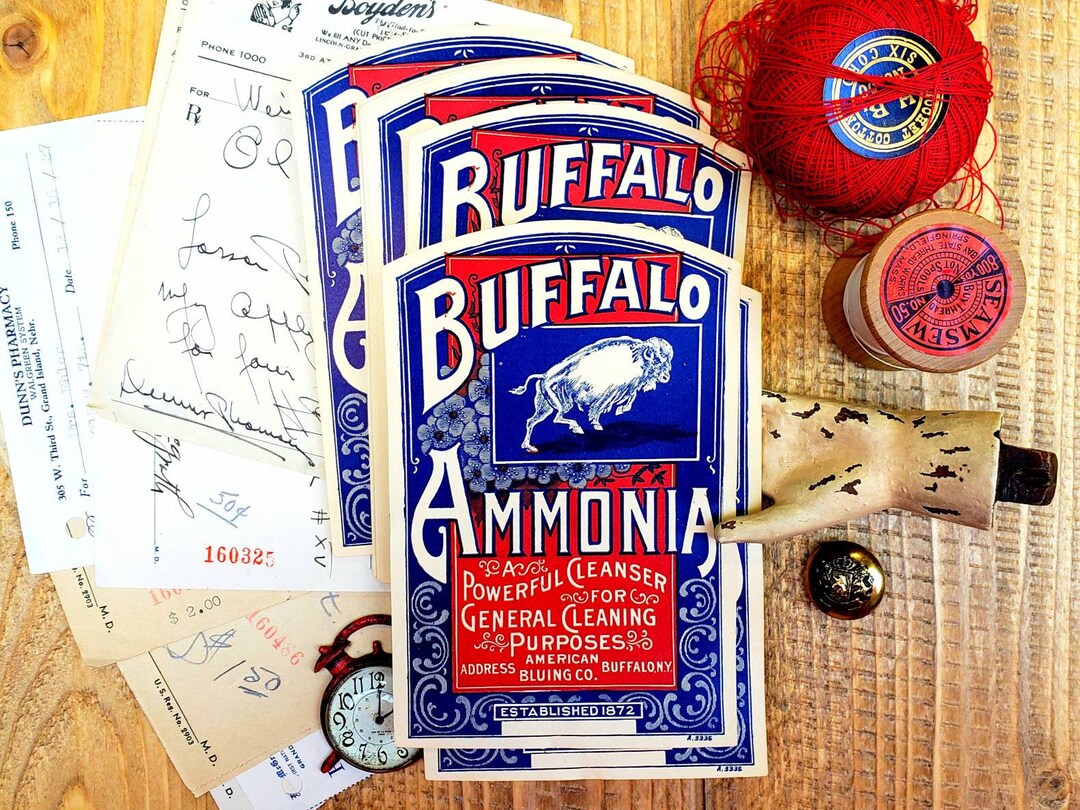 1910s BUFFALO AMMONIA LABELS - Etsy