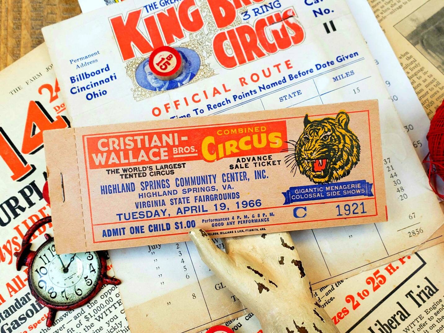 1960s Vintage Circus Tickets - Etsy