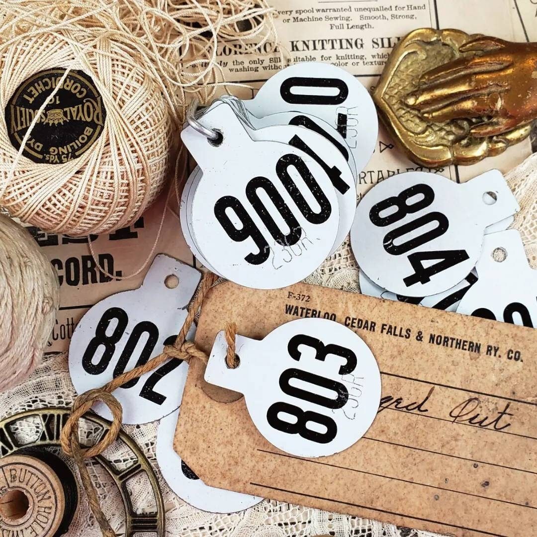 Vintage Metal Livestock Cow Number Tags - Etsy