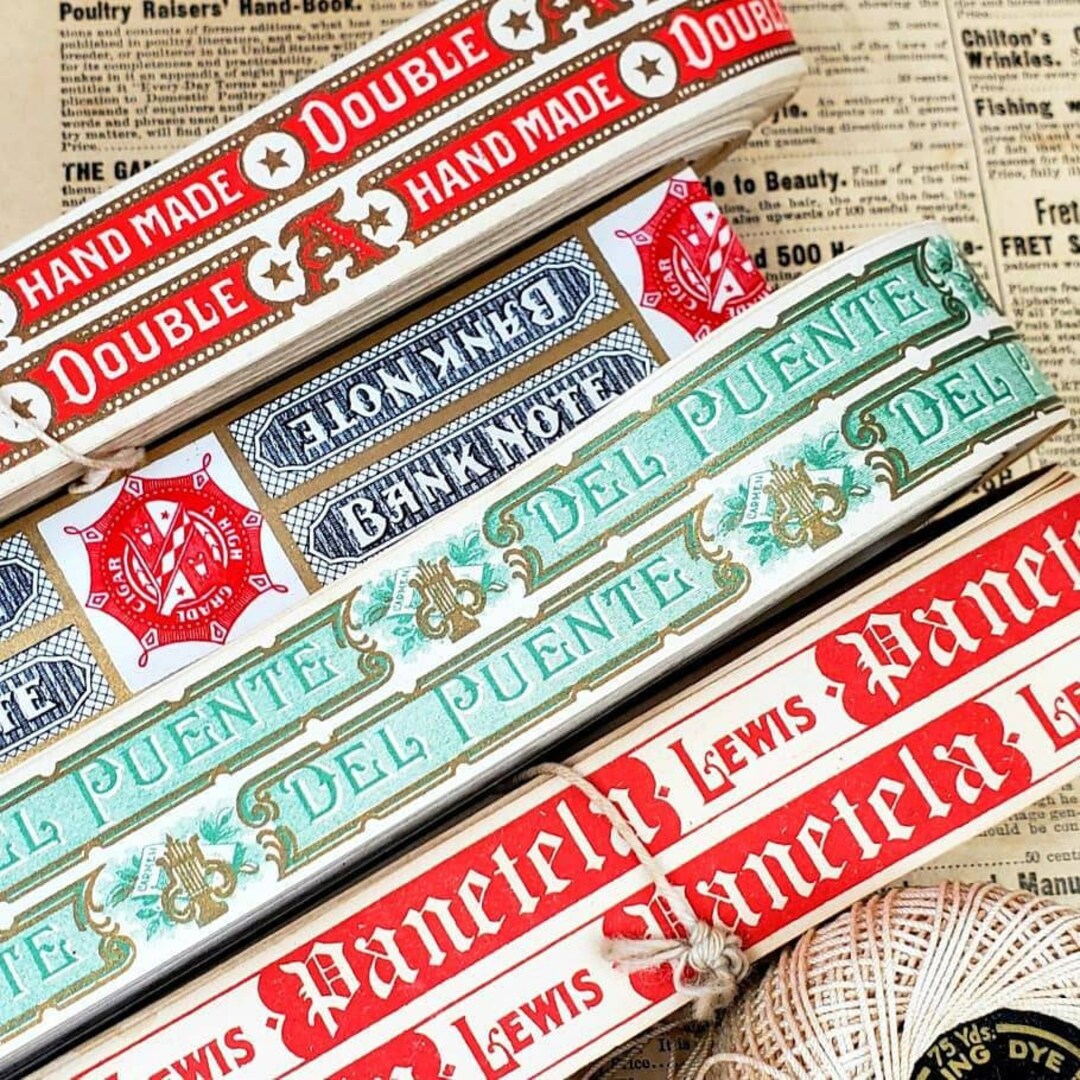 Vintage Cigar Band Labels - Etsy