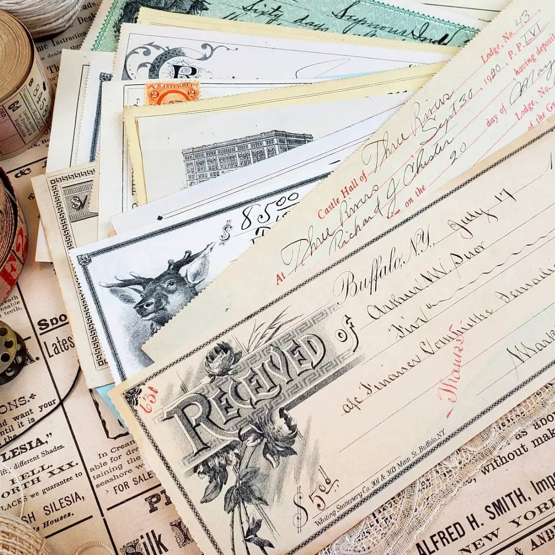 1880s - 1900s Checks & Receipts - Etsy