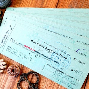 1916 the First National Bank Checks - Etsy