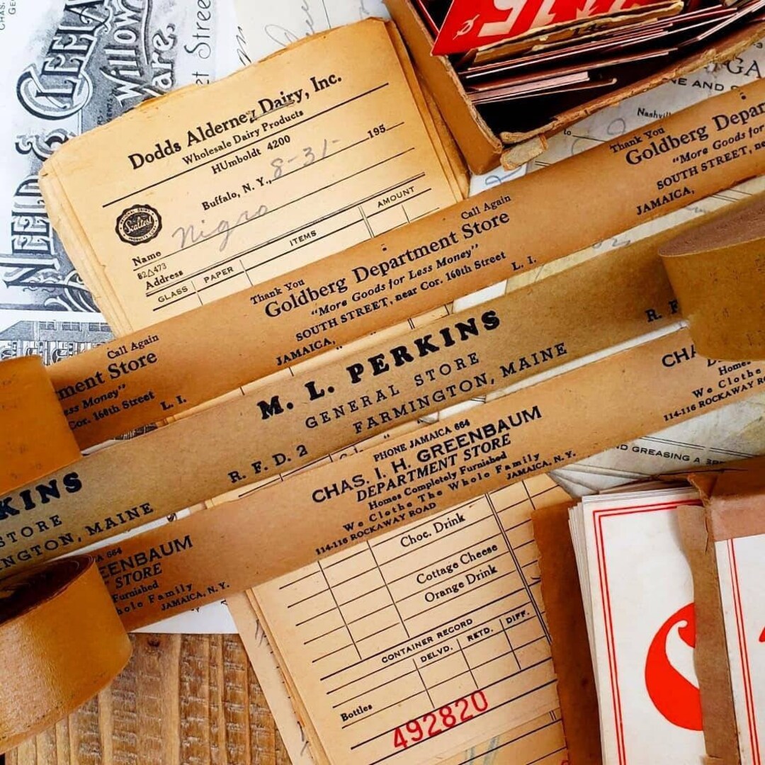 Vintage General & Department Store Gummed Tapes - Etsy
