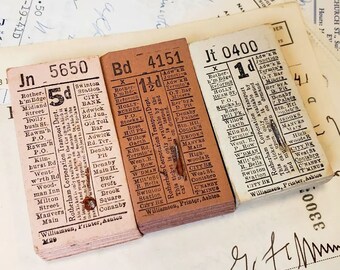 Vintage British Bus Tickets Set of 30 Vintage Tickets, Vintage Paper ...