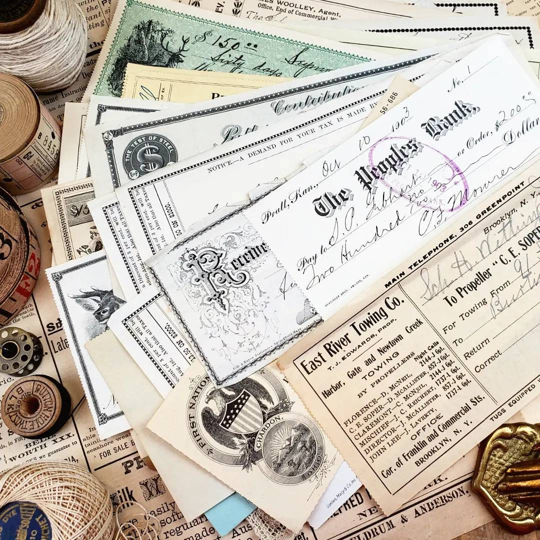 1880s - 1900s Checks & Receipts - Etsy