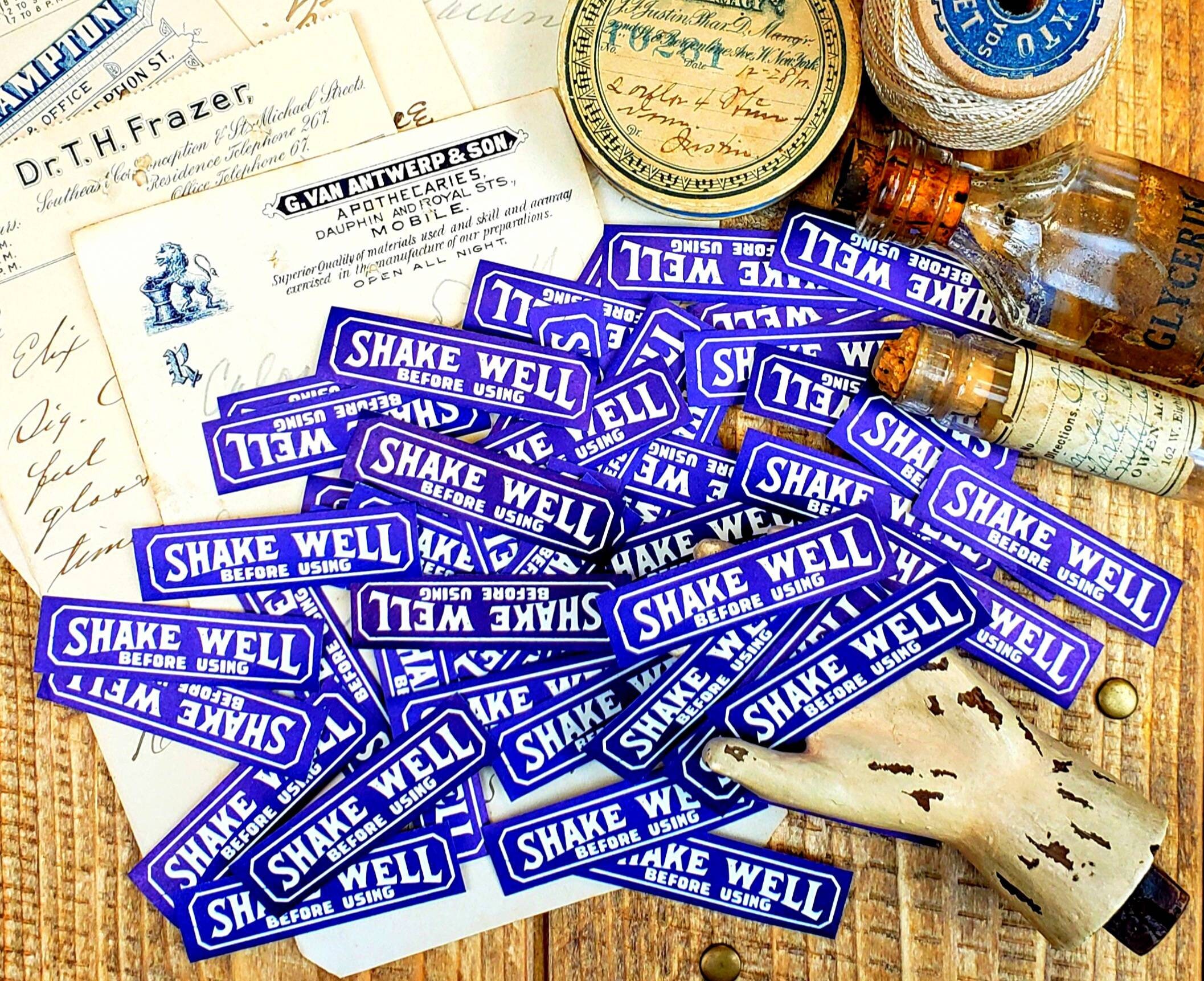 Vintage Shake Well Labels | Etsy