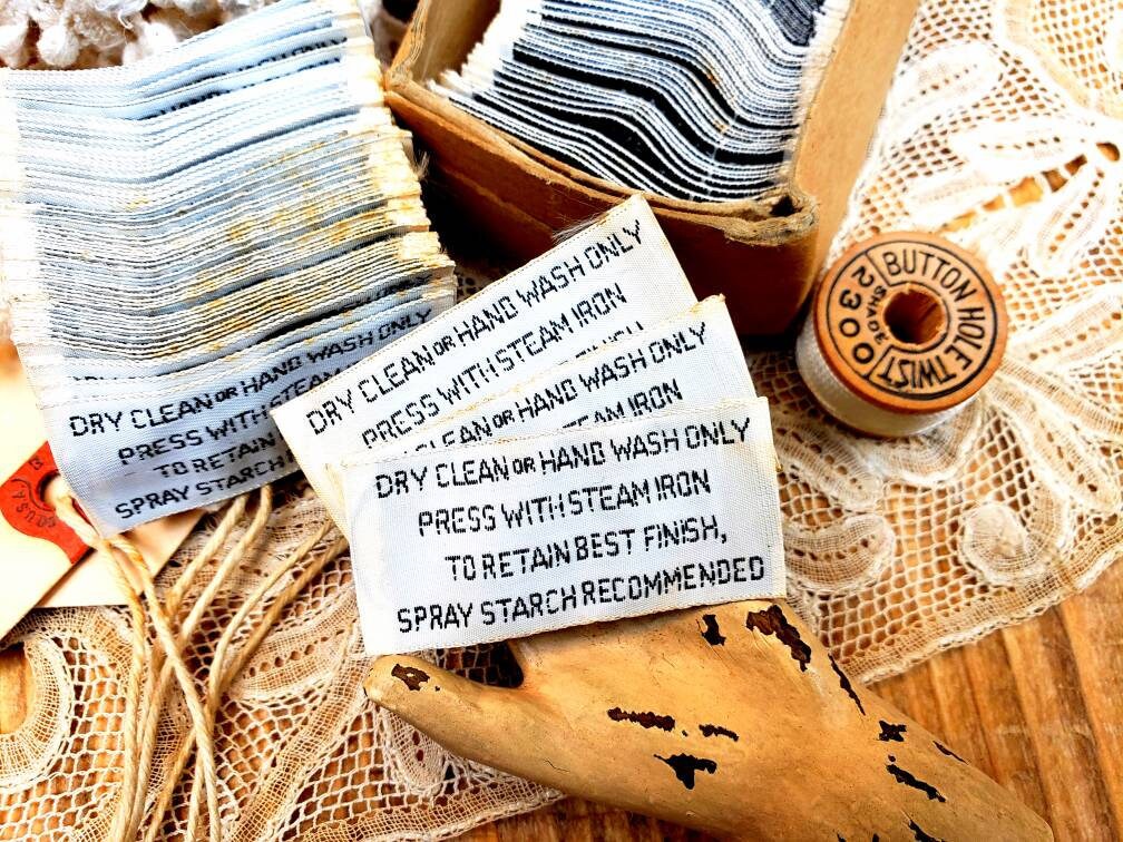 Vintage Washing Labels 5 Pieces - Etsy