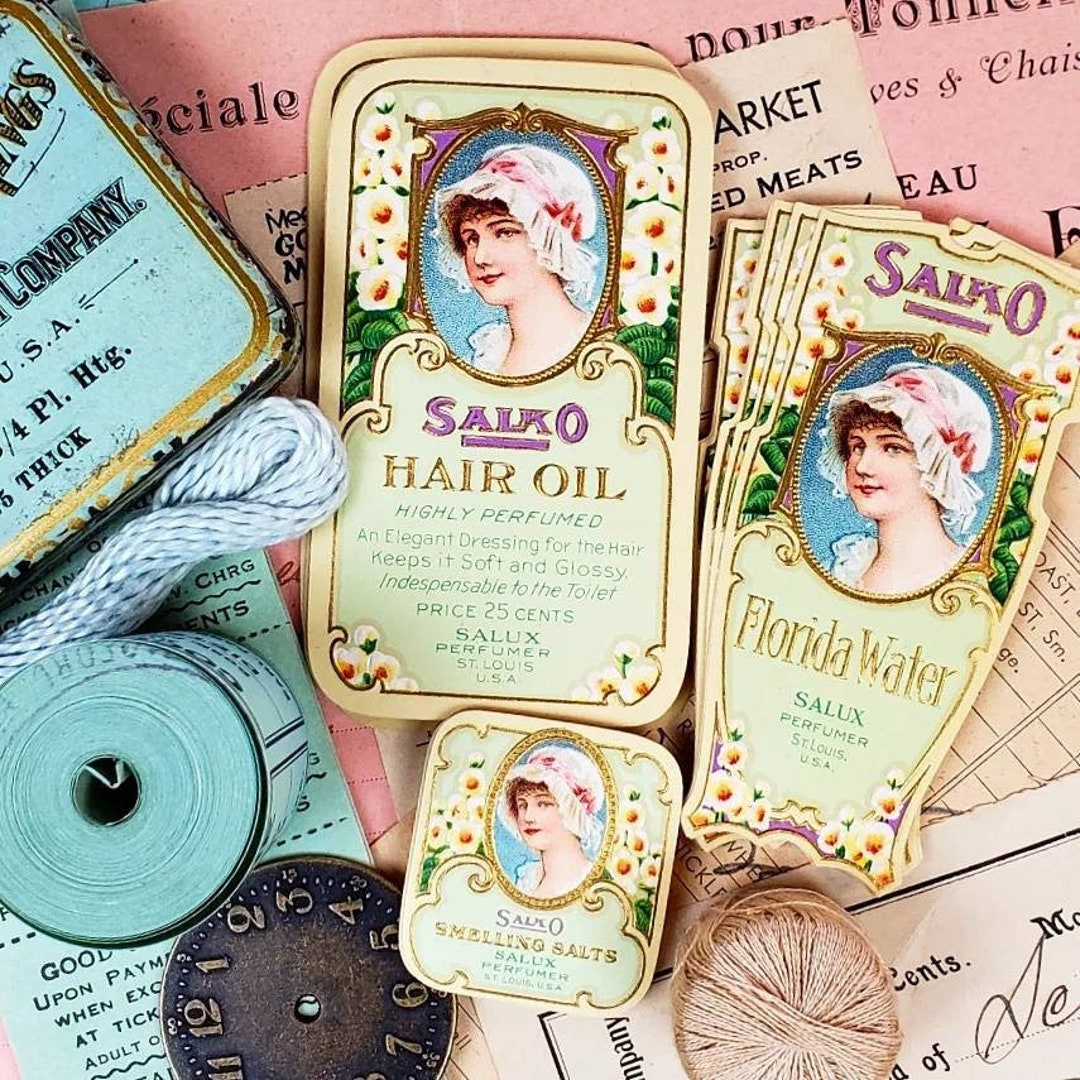 Antique 1910s Salko Embossed Labels - Etsy