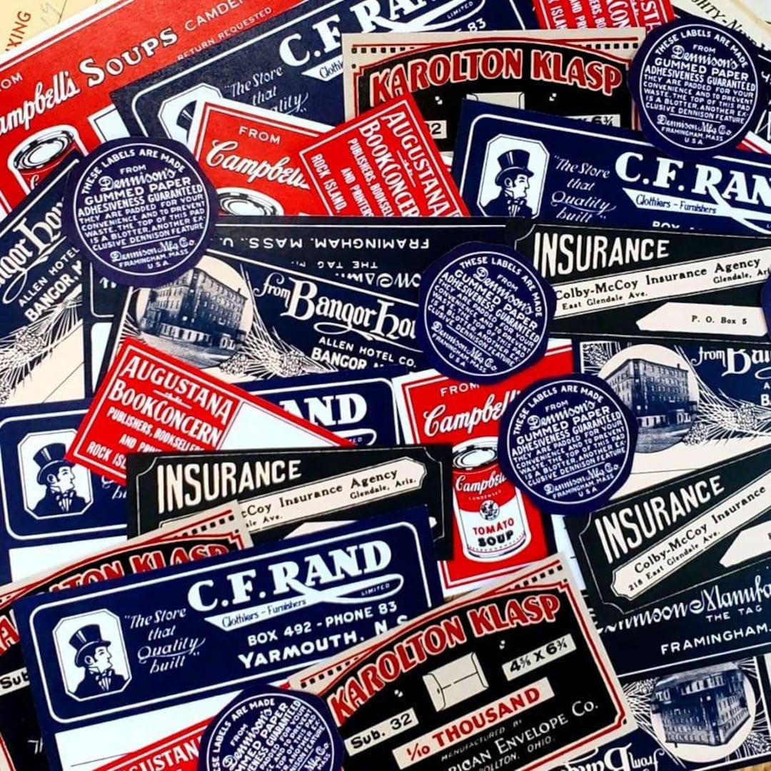 Vintage Advertising Labels Reproductions - Etsy