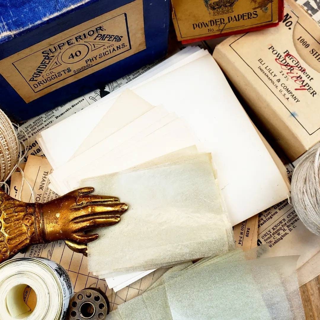 Vintage Powder Paper Sheets - Etsy