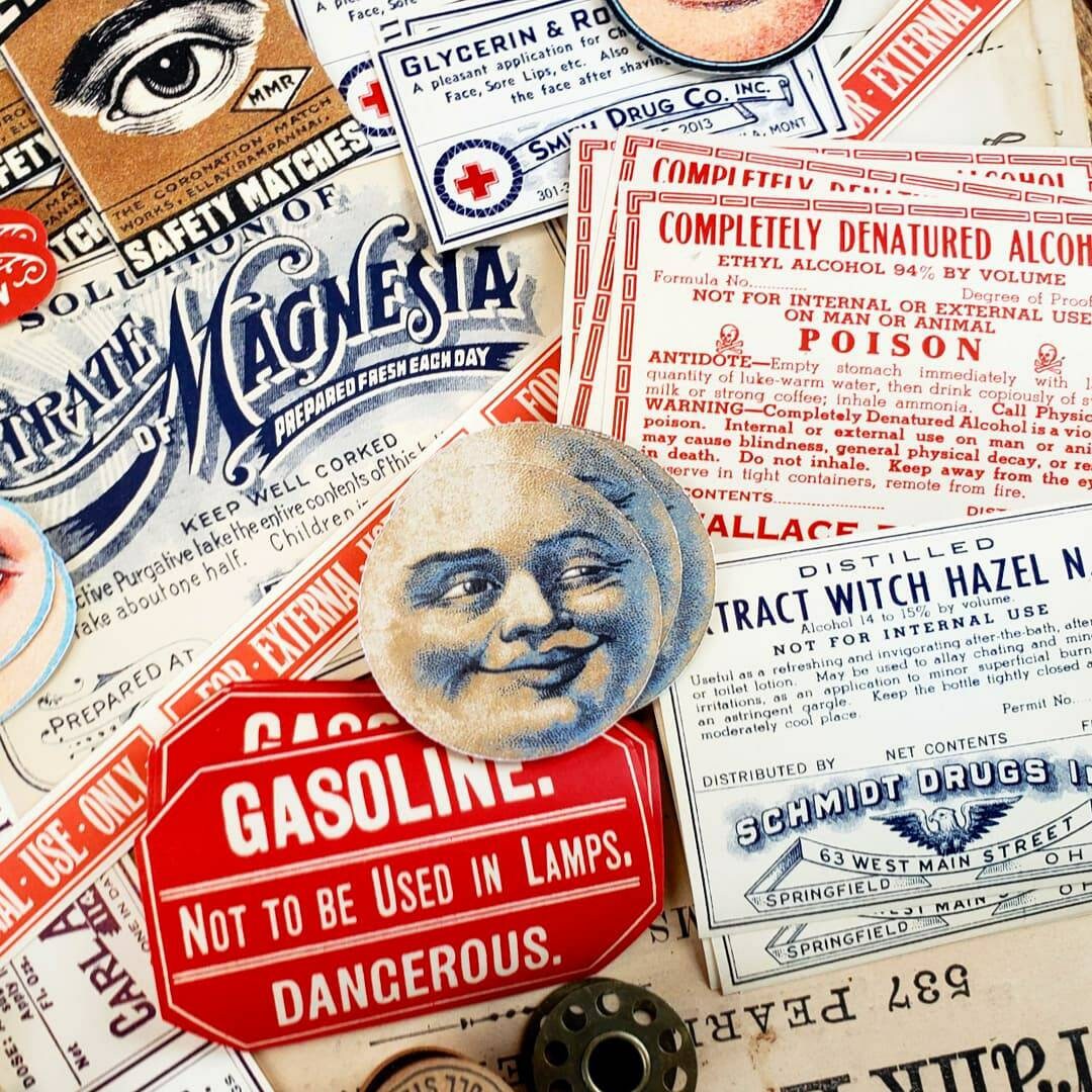 Vintage Eyes & Ephemera 15 Pieces - Etsy