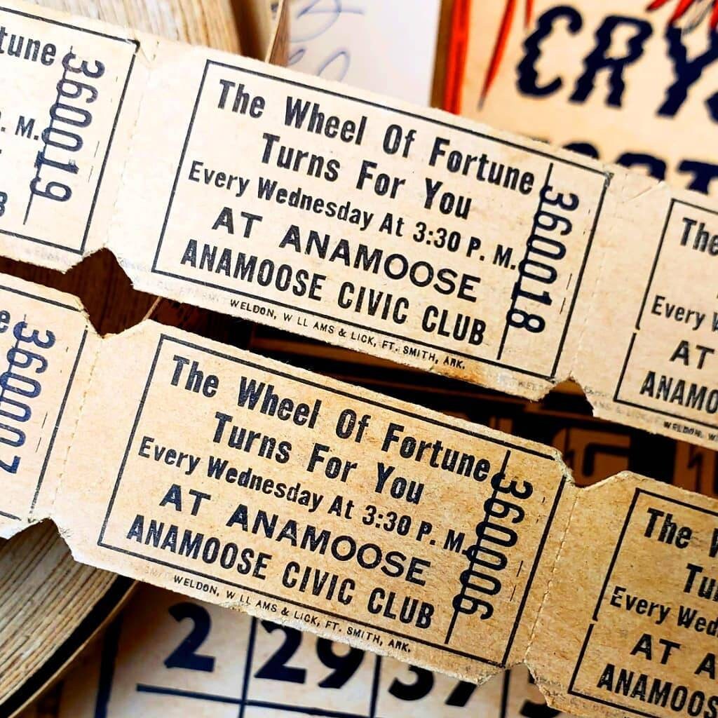 Vintage Wheel OF Fortune Tickets - Etsy