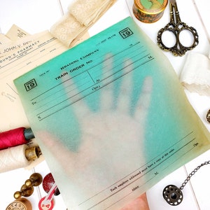 Vintage Onion Skin Train Order Forms - Etsy