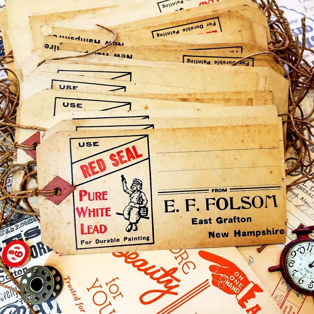 Antique 1920s Red Seal "dutch Boy" Advertising Shipping Tags - Etsy