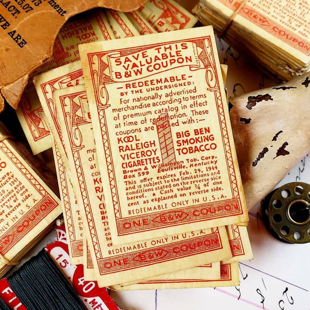 Rare Vintage 1942 B & W Coupons - Etsy