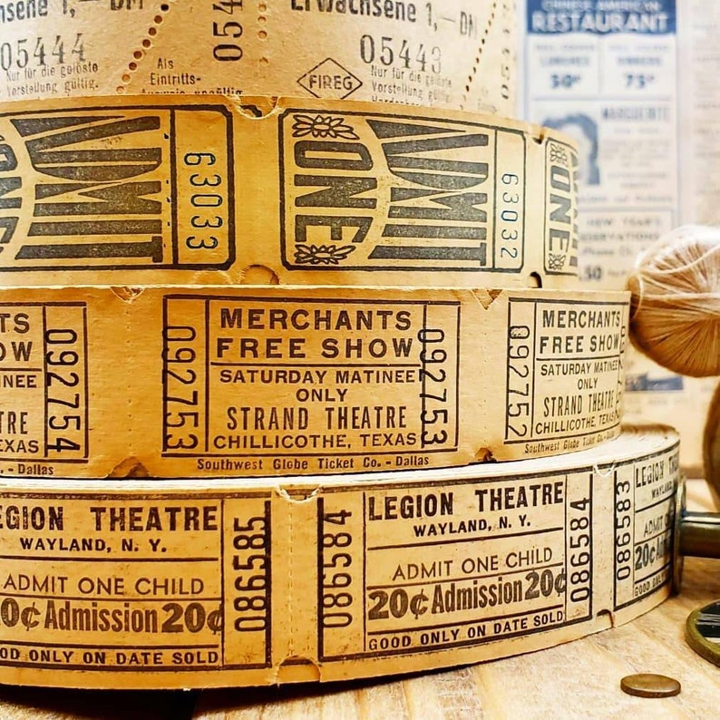 1920s Antique Tickets - Etsy