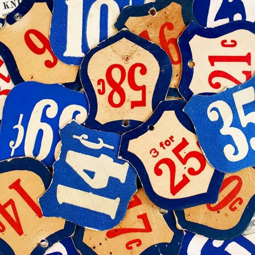 Vintage Price Tags 30 Piece High-quality Laser Reproductions - Etsy