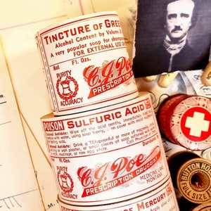 1930s Vintage "poe" Labels - C.G. Poe Druggist Montana - Etsy