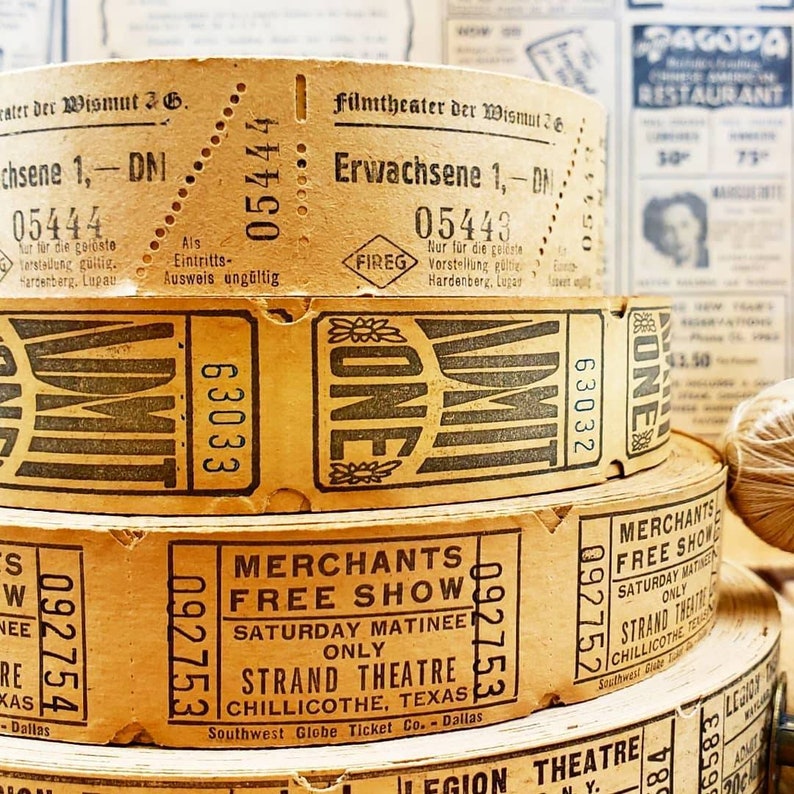 1920s Antique Tickets - Etsy